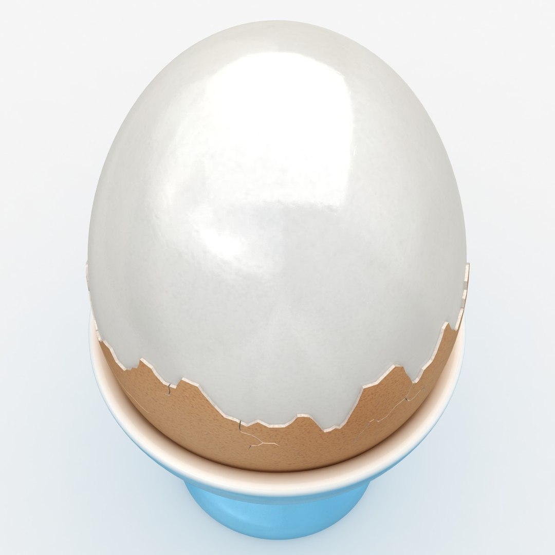 Realistic Soft Boiled Egg 3d Obj