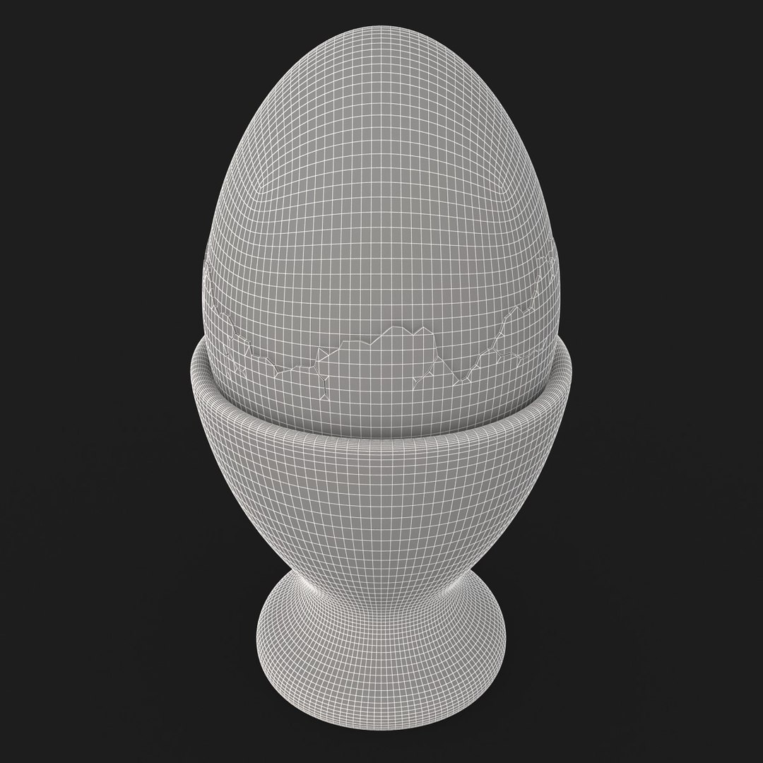 Realistic Soft Boiled Egg 3d Obj