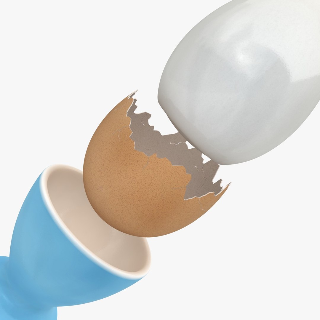 Realistic Soft Boiled Egg 3d Obj