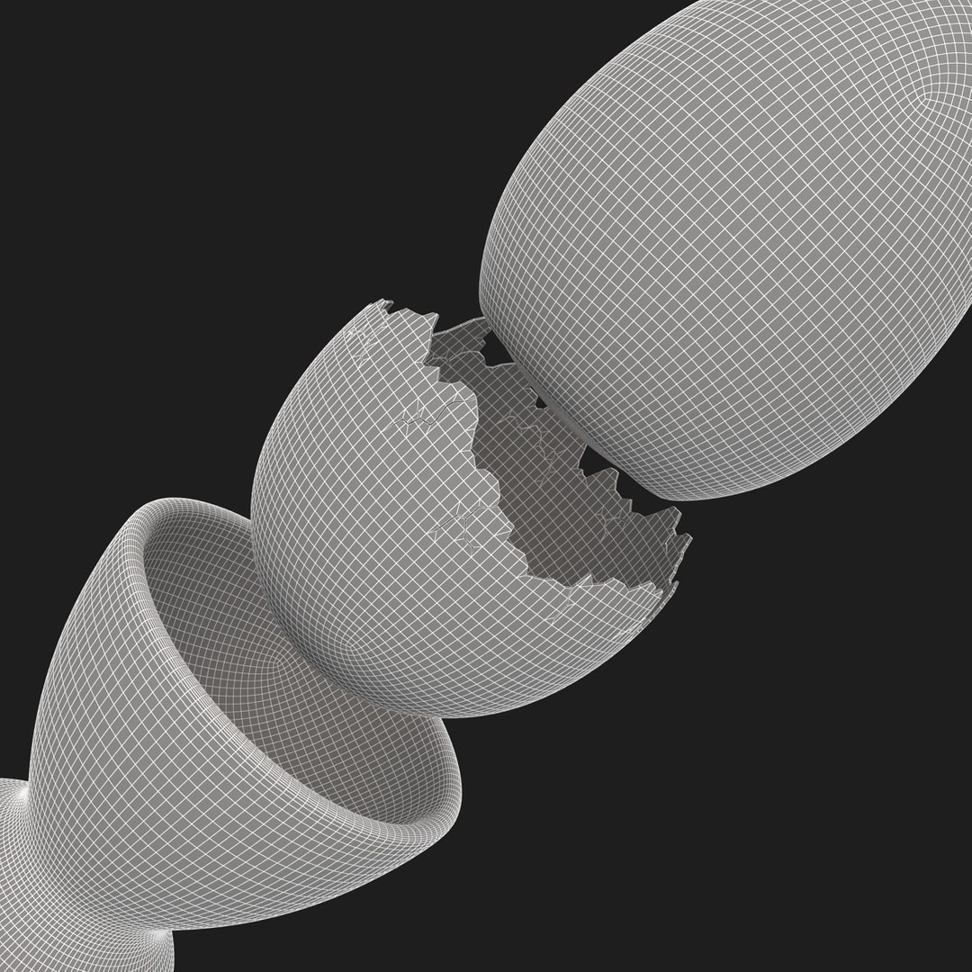 Realistic Soft Boiled Egg 3d Obj