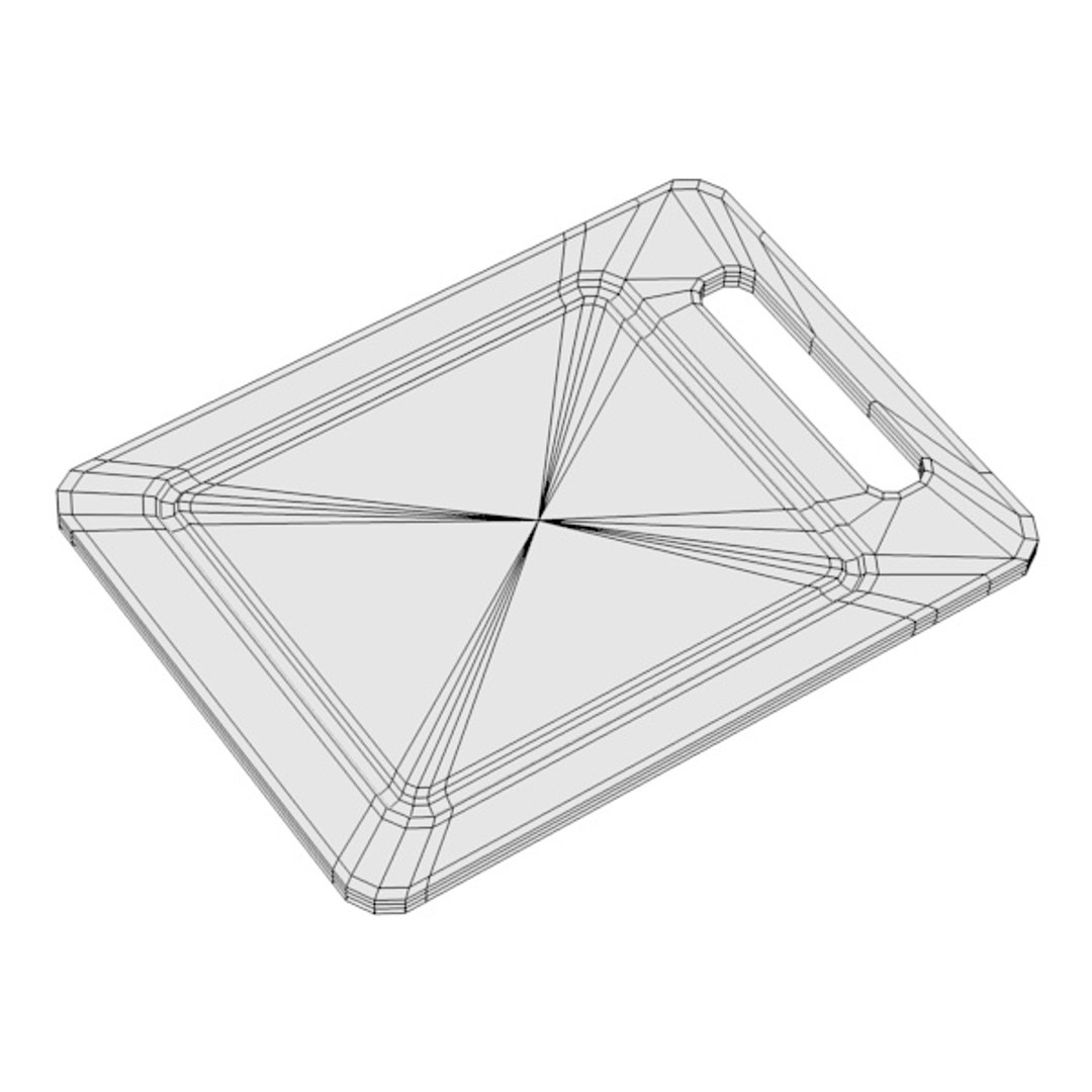3d Cooking Board Model