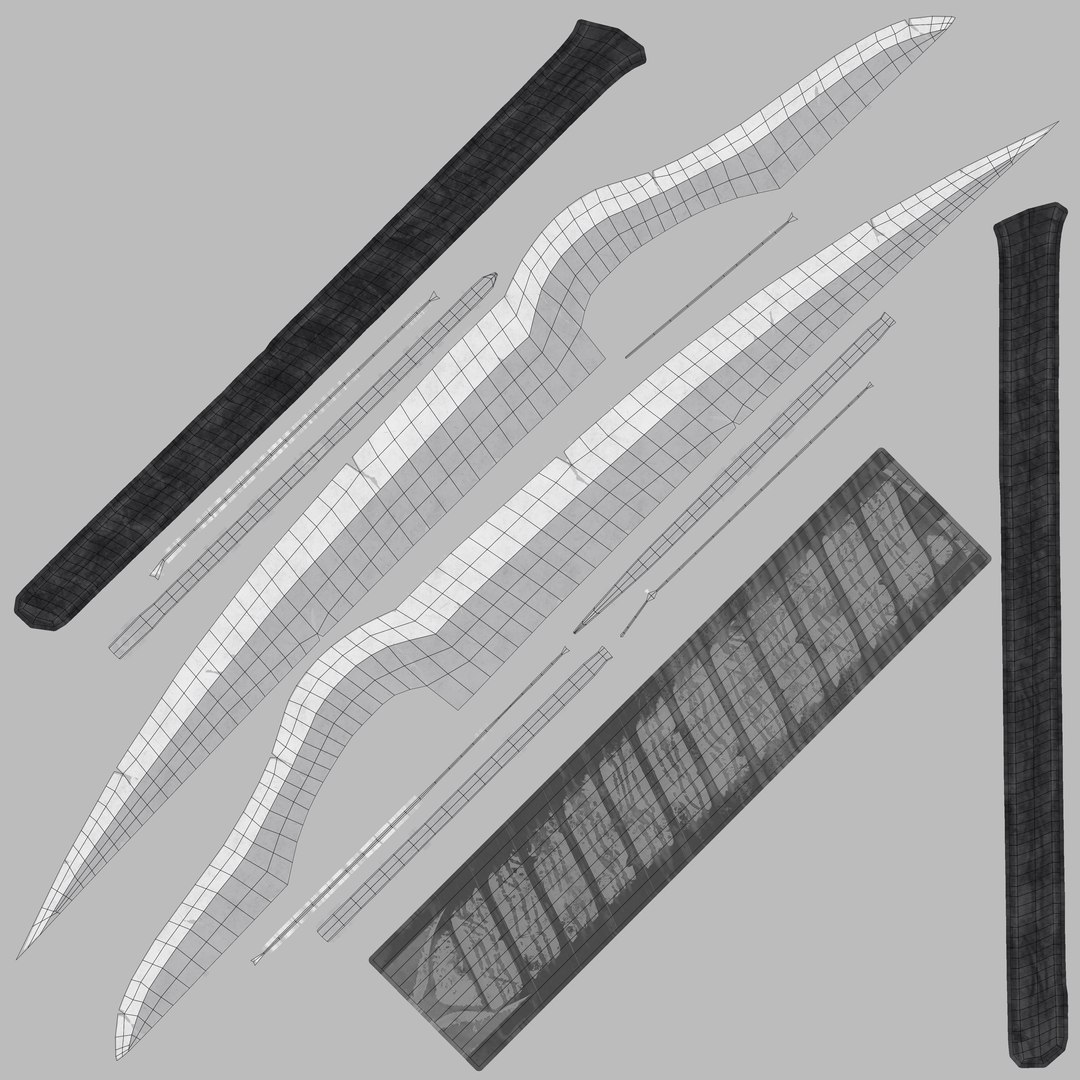 Low poly long bladed sword 3D model - TurboSquid 1900284