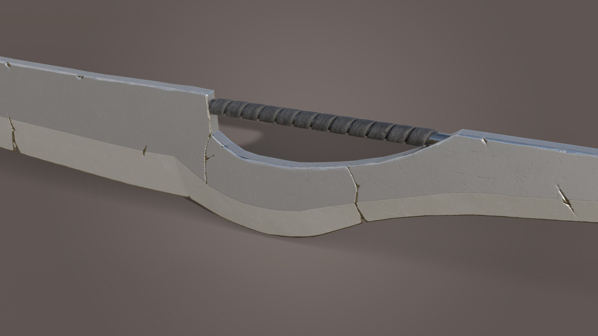 Low poly long bladed sword 3D model - TurboSquid 1900284