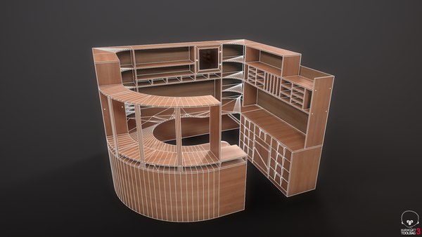 Corner table 3D model - TurboSquid 1501215