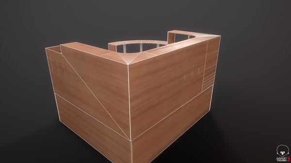 Corner table 3D model - TurboSquid 1501215