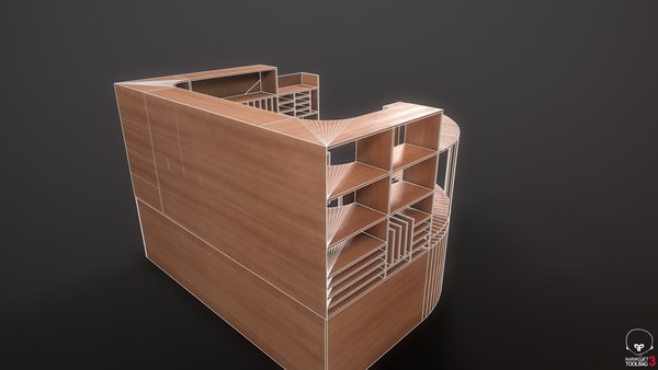 Corner table 3D model - TurboSquid 1501215