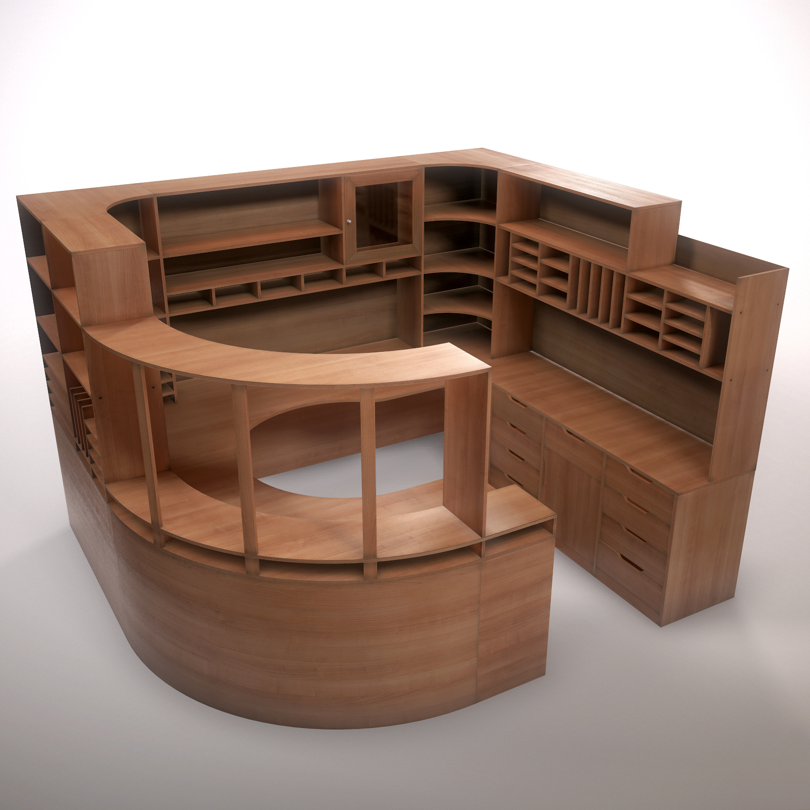 Corner table 3D model - TurboSquid 1501215