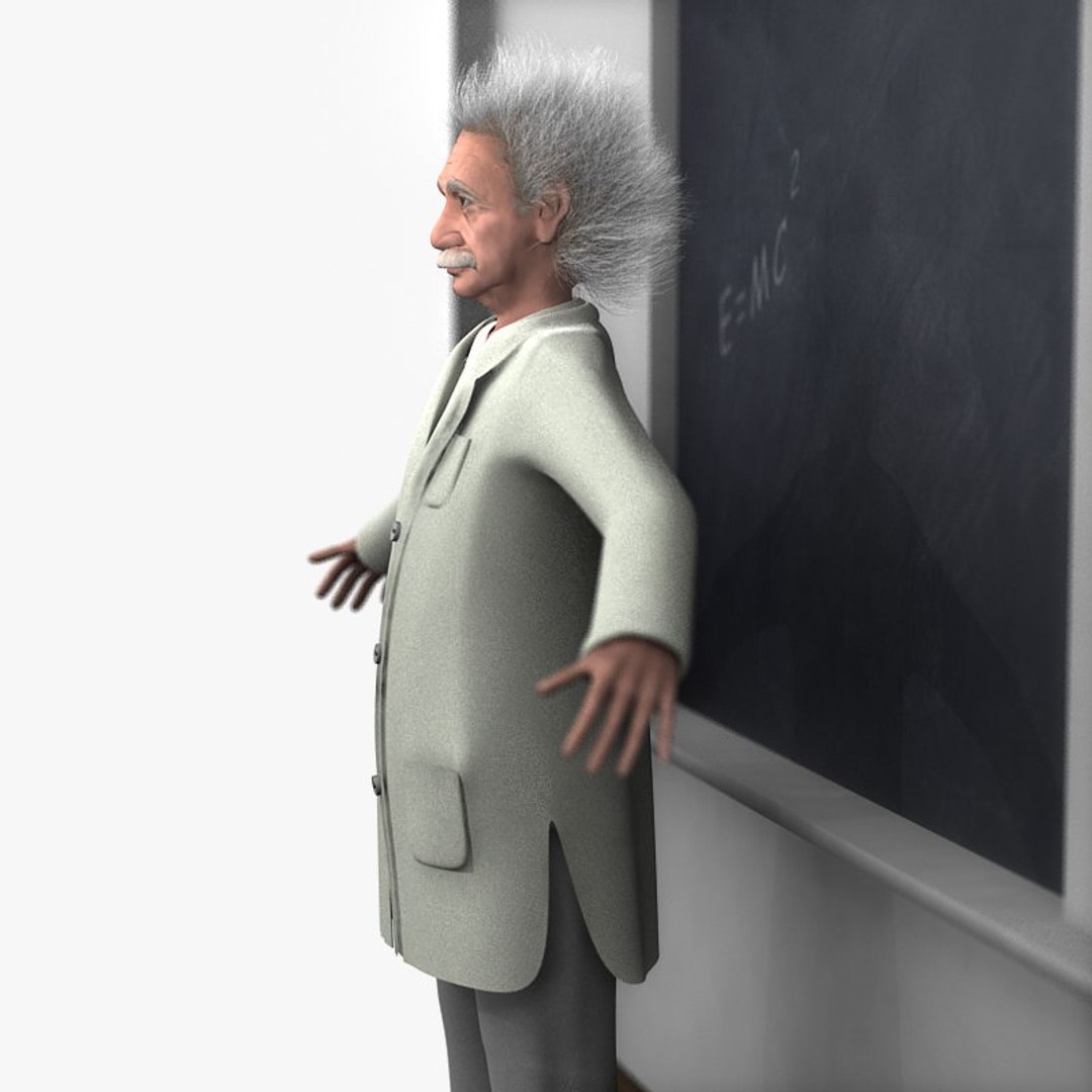 3d Albert Einstein Character Model