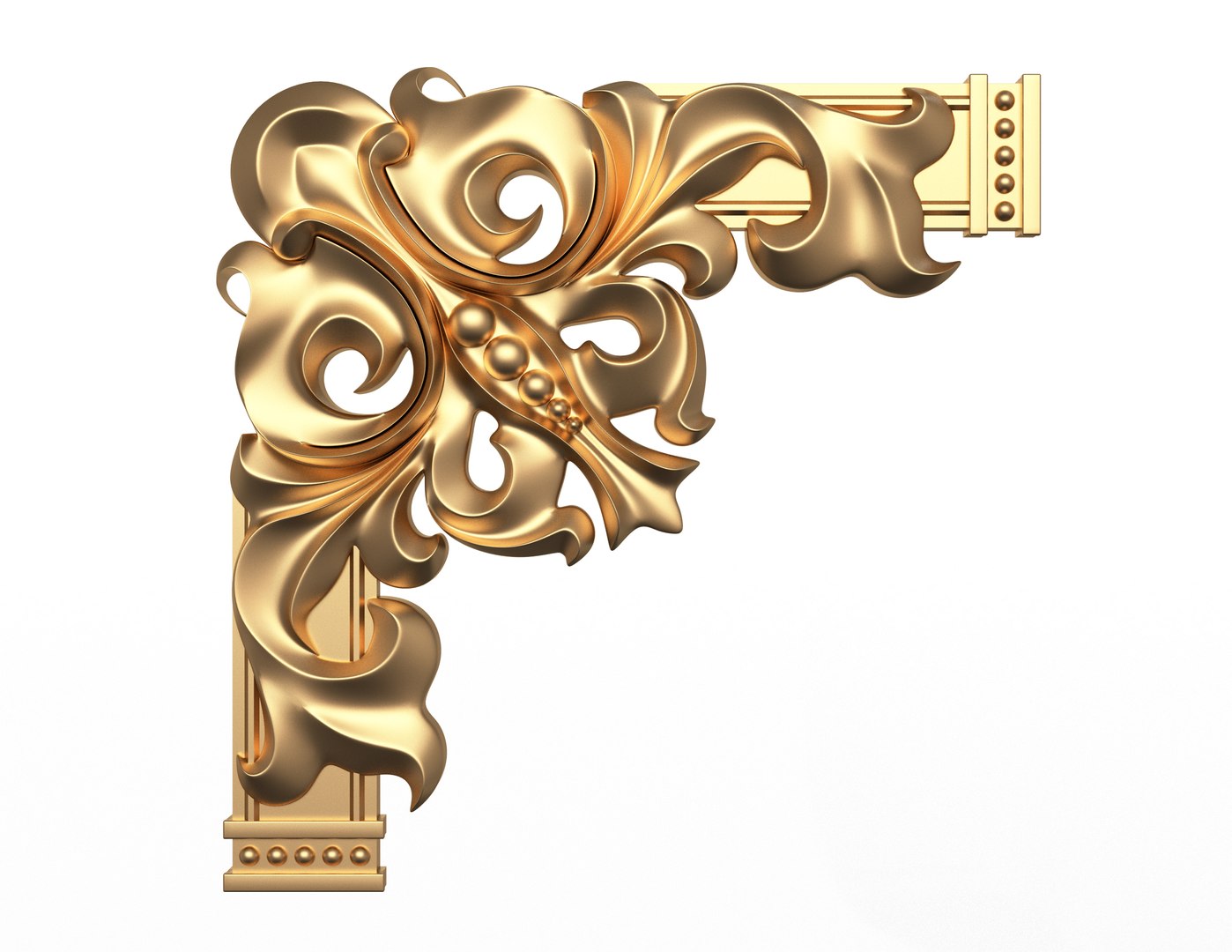 Corner Carved Plaster Molding Decoration 04 3D Model - TurboSquid 1731358