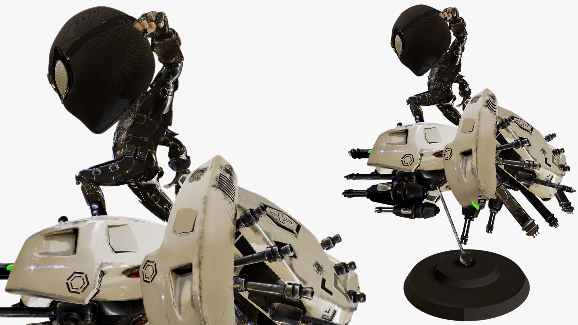 Night Monkey Mysterio Drones 3D Model - TurboSquid 1602637