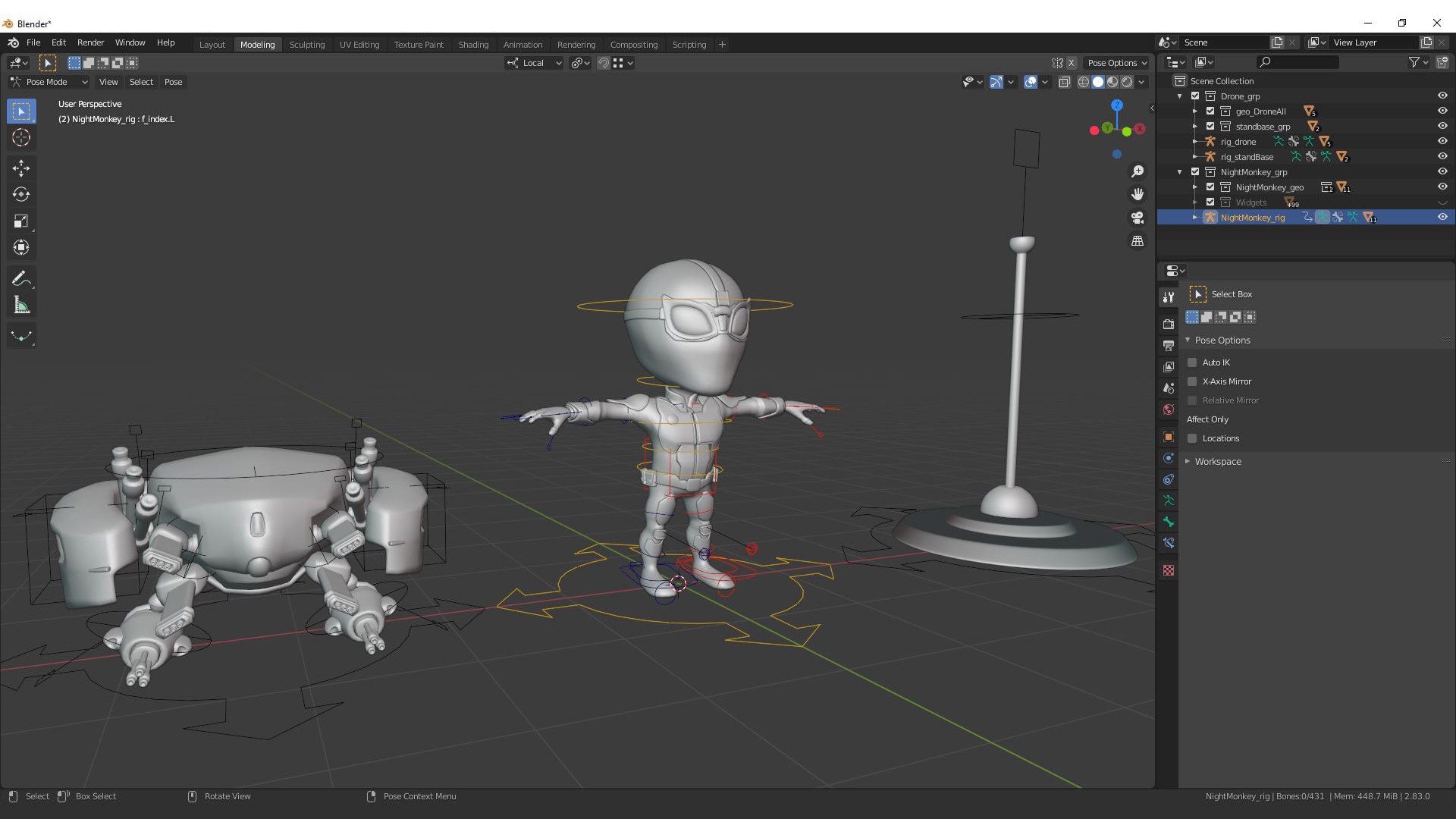 Night Monkey Mysterio Drones 3D Model - TurboSquid 1602637