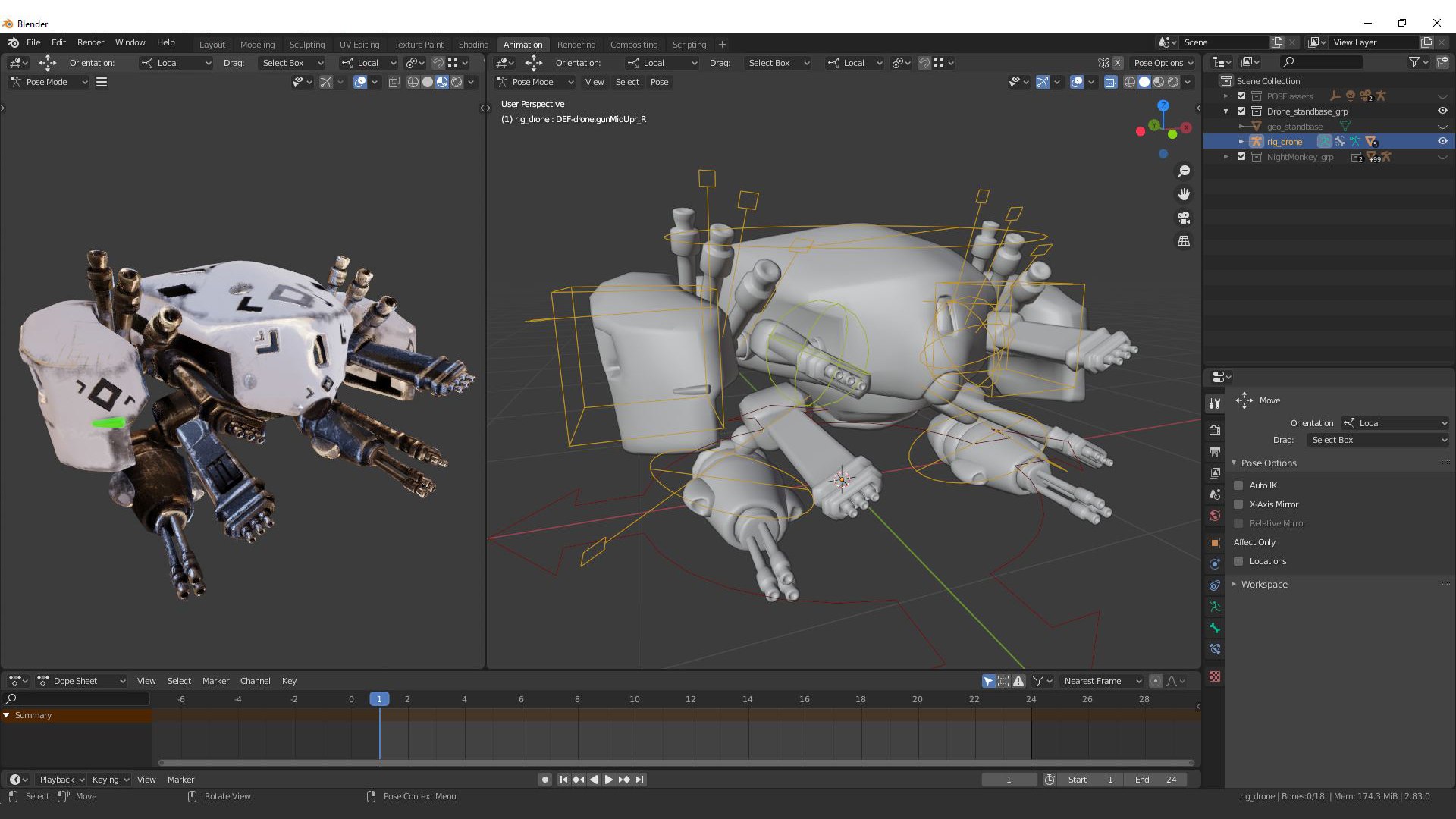 Night Monkey Mysterio Drones 3D Model - TurboSquid 1602637