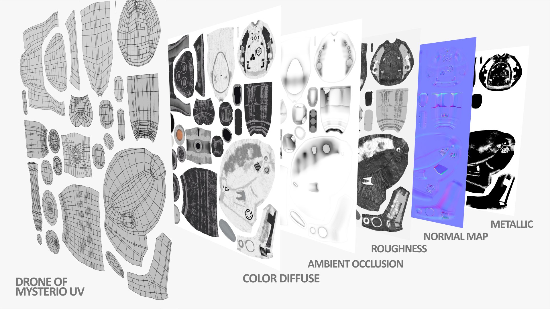 Night Monkey Mysterio Drones 3D Model - TurboSquid 1602637