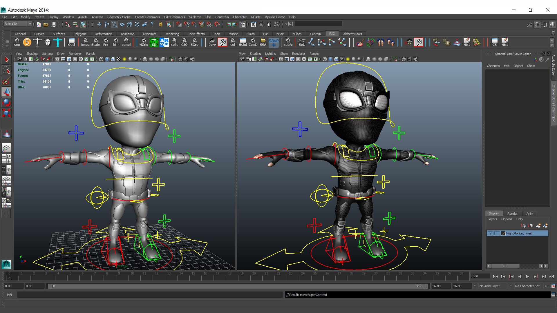 Night Monkey Mysterio Drones 3D Model - TurboSquid 1602637