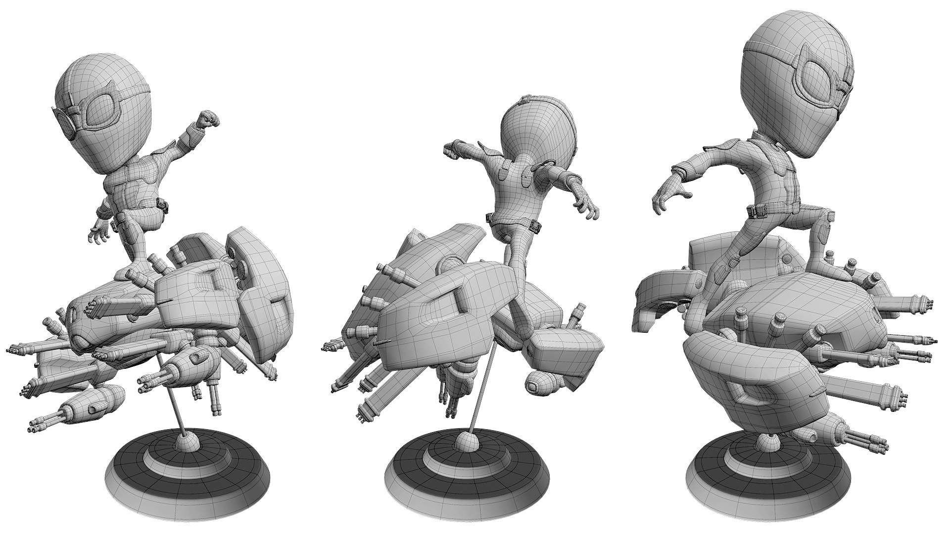 Night Monkey Mysterio Drones 3D Model - TurboSquid 1602637