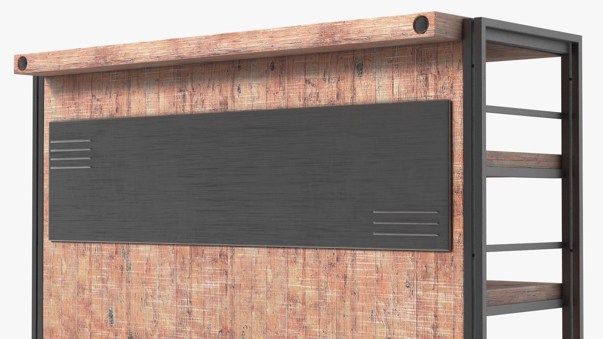 3D Home Bar Counter Unit Industrial Style Model - TurboSquid 1997965