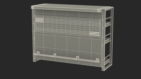 modelo 3d Home Bar Counter Unit Industrial Style - TurboSquid 1997965