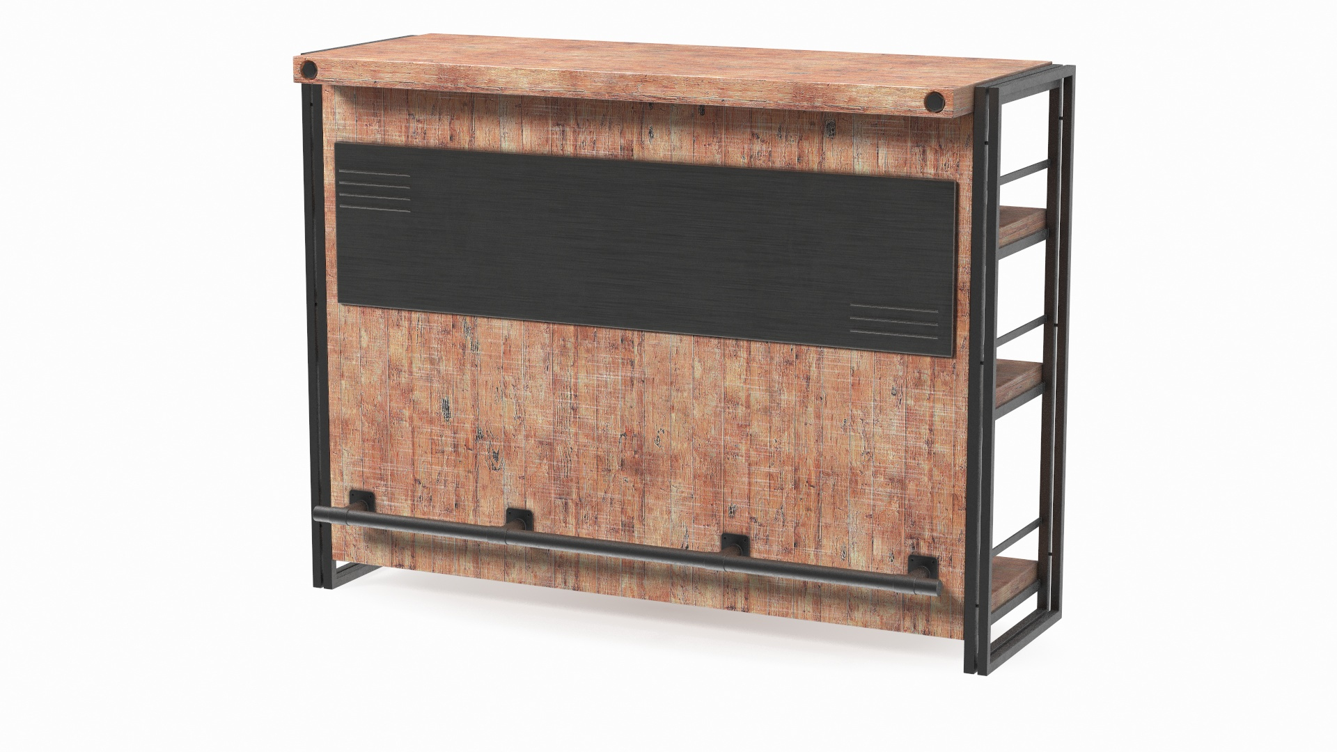 3D Home Bar Counter Unit Industrial Style Model - TurboSquid 1997965