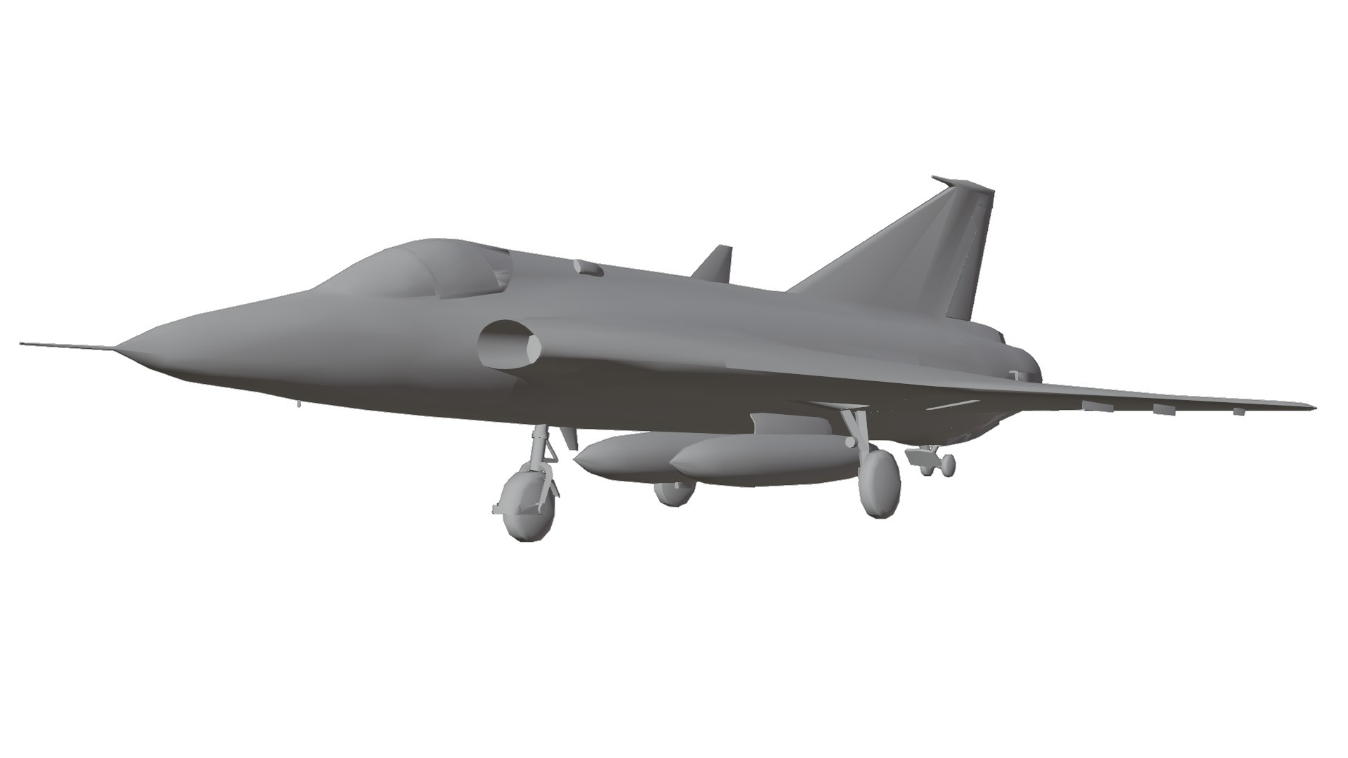 Saab JAS-35 Draken 3D Model - TurboSquid 2327595