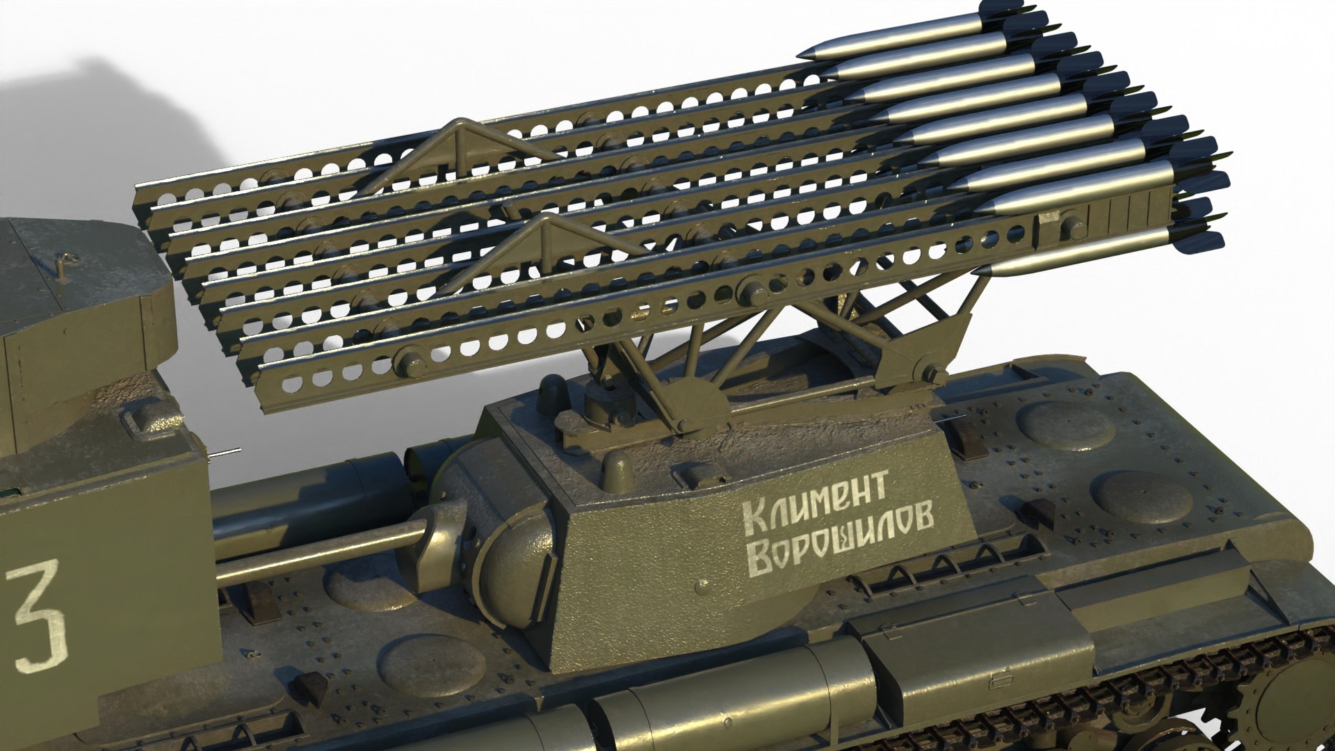 3D KV-6 Behemoth Tank - TurboSquid 2160645