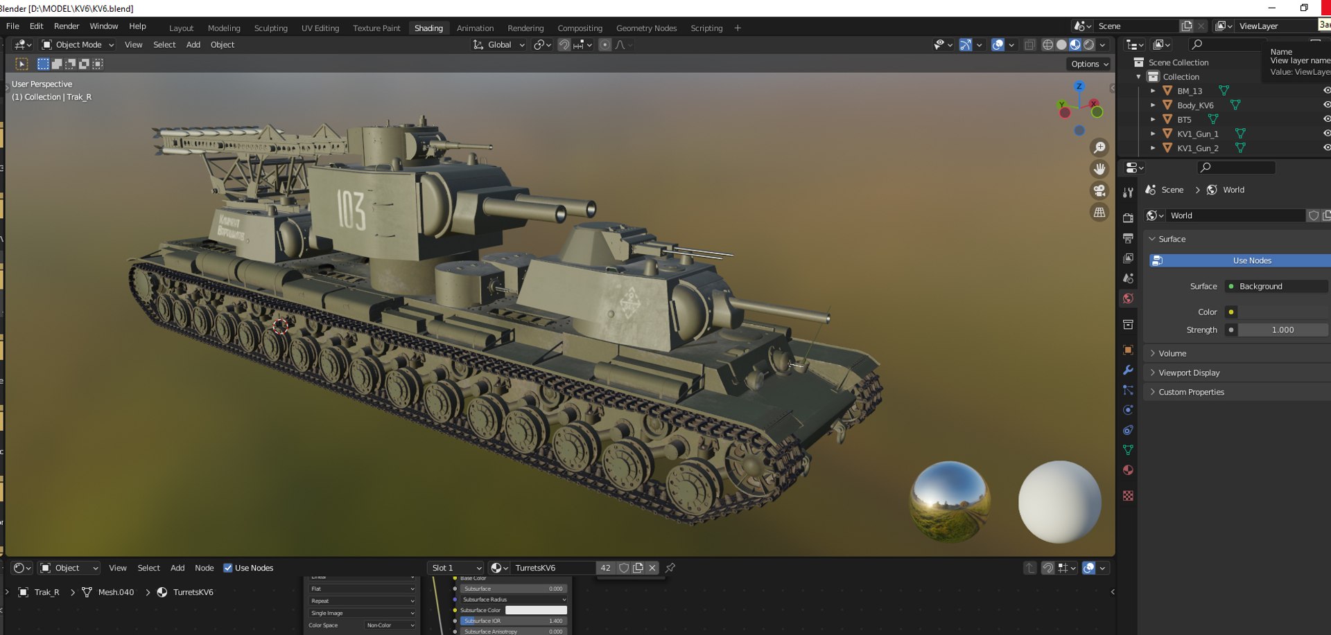 3D KV-6 Behemoth Tank - TurboSquid 2160645