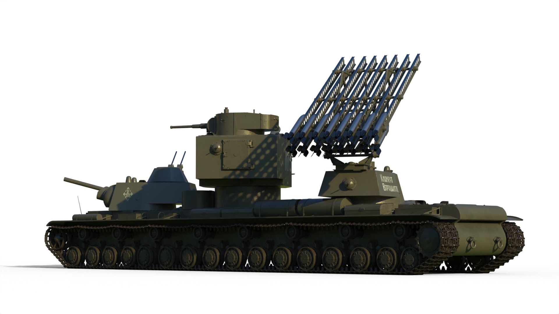 3D KV-6 Behemoth Tank - TurboSquid 2160645