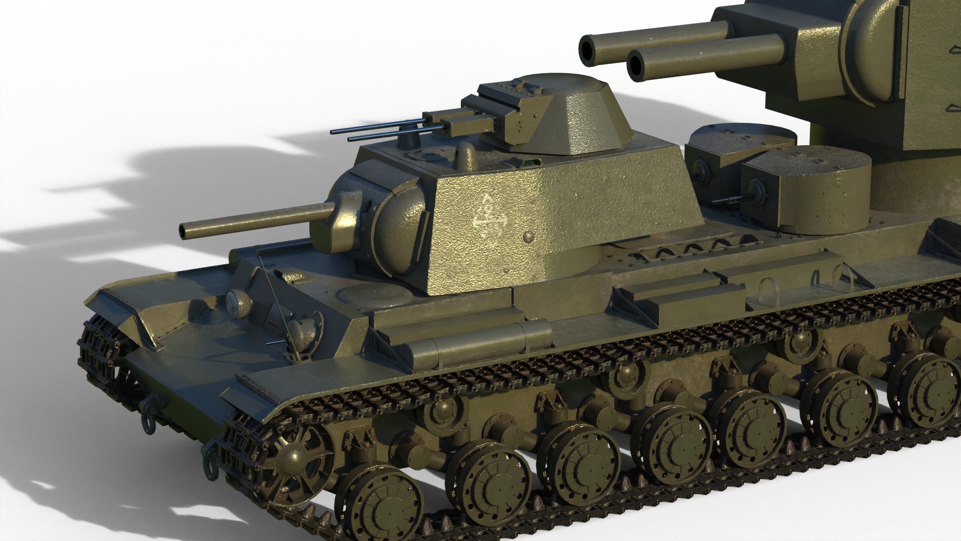 3D KV-6 Behemoth Tank - TurboSquid 2160645