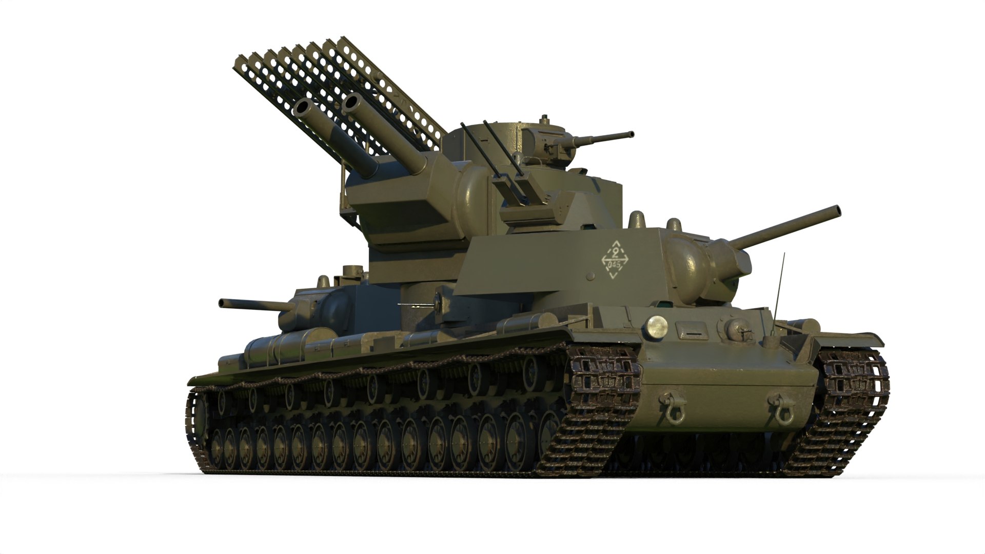 3D KV-6 Behemoth Tank - TurboSquid 2160645
