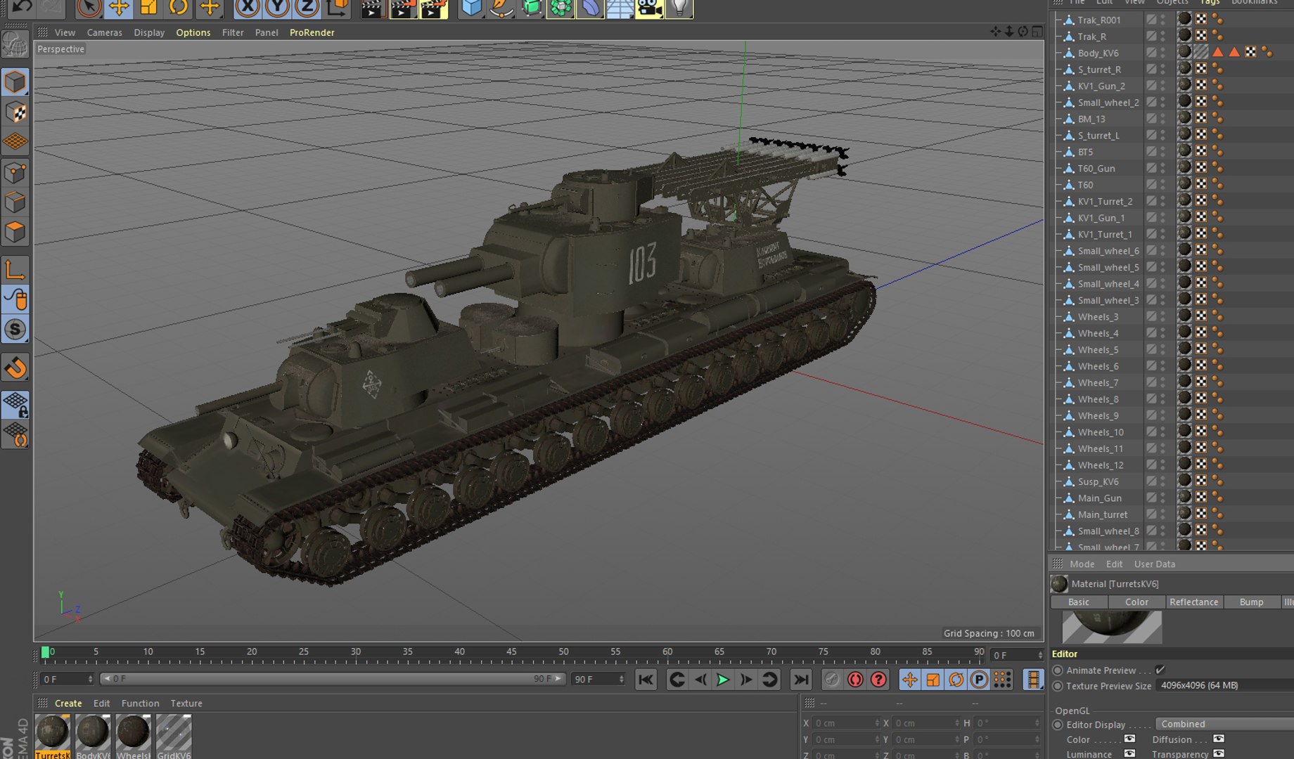 3D KV-6 Behemoth Tank - TurboSquid 2160645