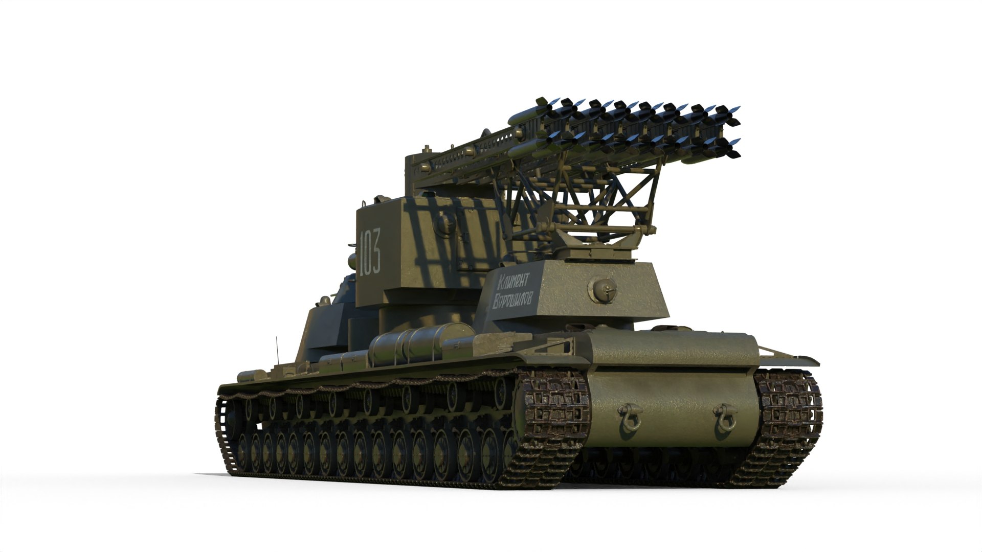 3D KV-6 Behemoth Tank - TurboSquid 2160645
