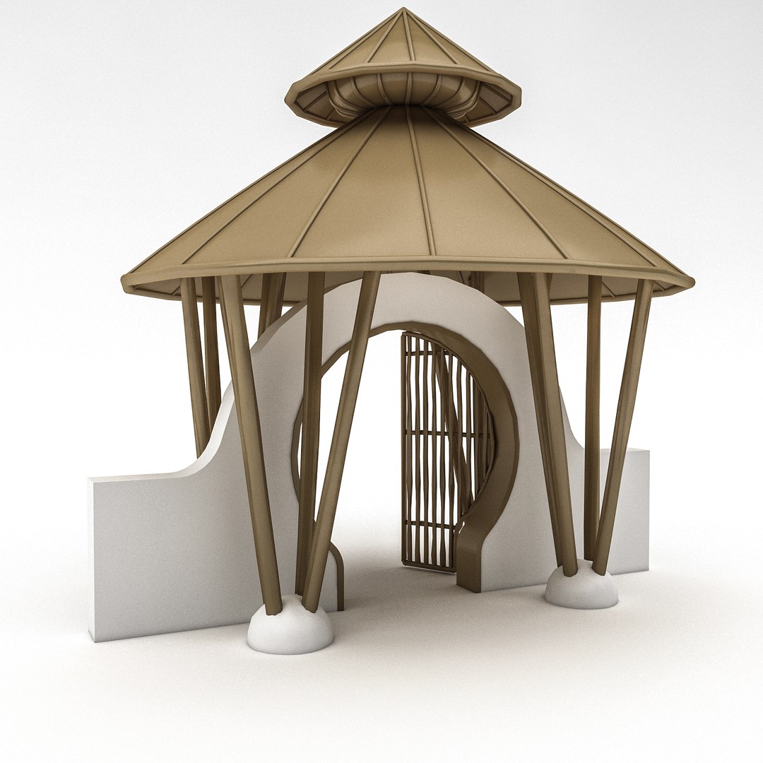 3D Model Bohemian Garden Gate - TurboSquid 2006420