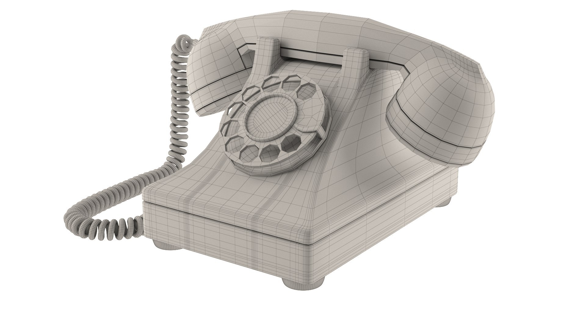 Retro Phone 3D Model - TurboSquid 1550395