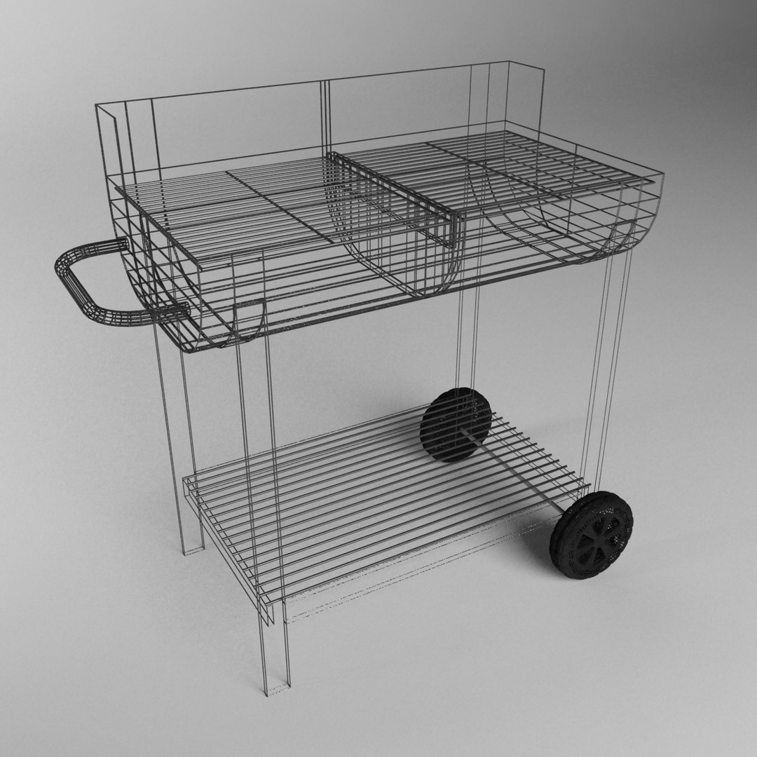 outdoor barbecue grill 3d model