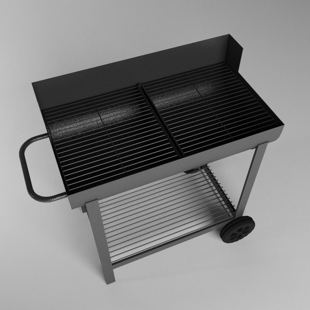 outdoor barbecue grill 3d model