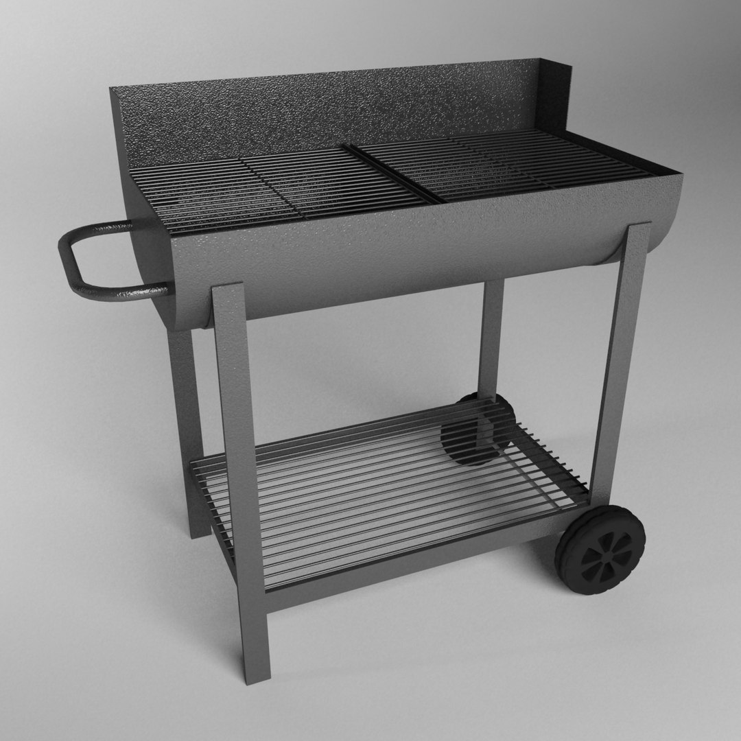 outdoor barbecue grill 3d model