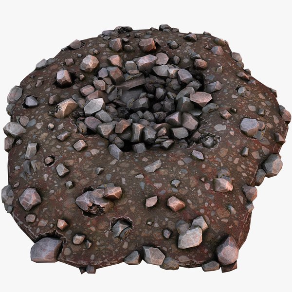 modelo 3d Entornos de yacimientos de mineral de oro para la minería ...