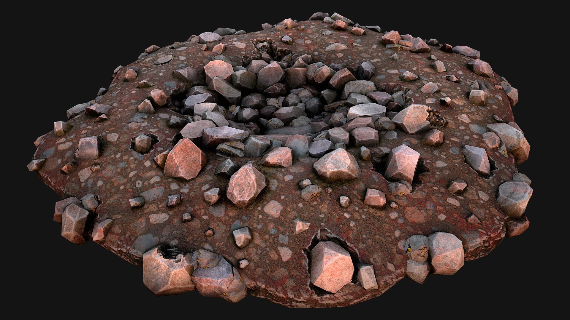 Gold Ore Deposits Environments For Mine 3D Model - TurboSquid 2348977