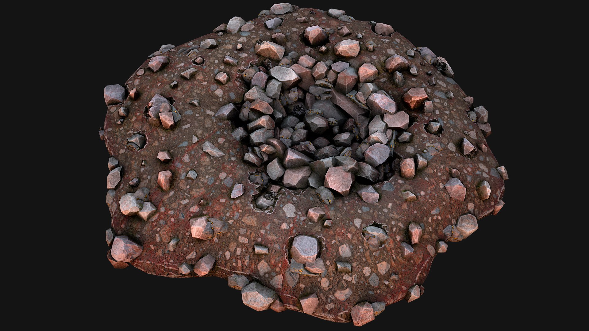 Gold Ore Deposits Environments For Mine 3D Model - TurboSquid 2348977