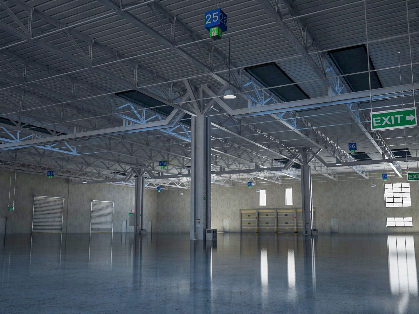 Exhibition Hall 5 Model - TurboSquid 2065147