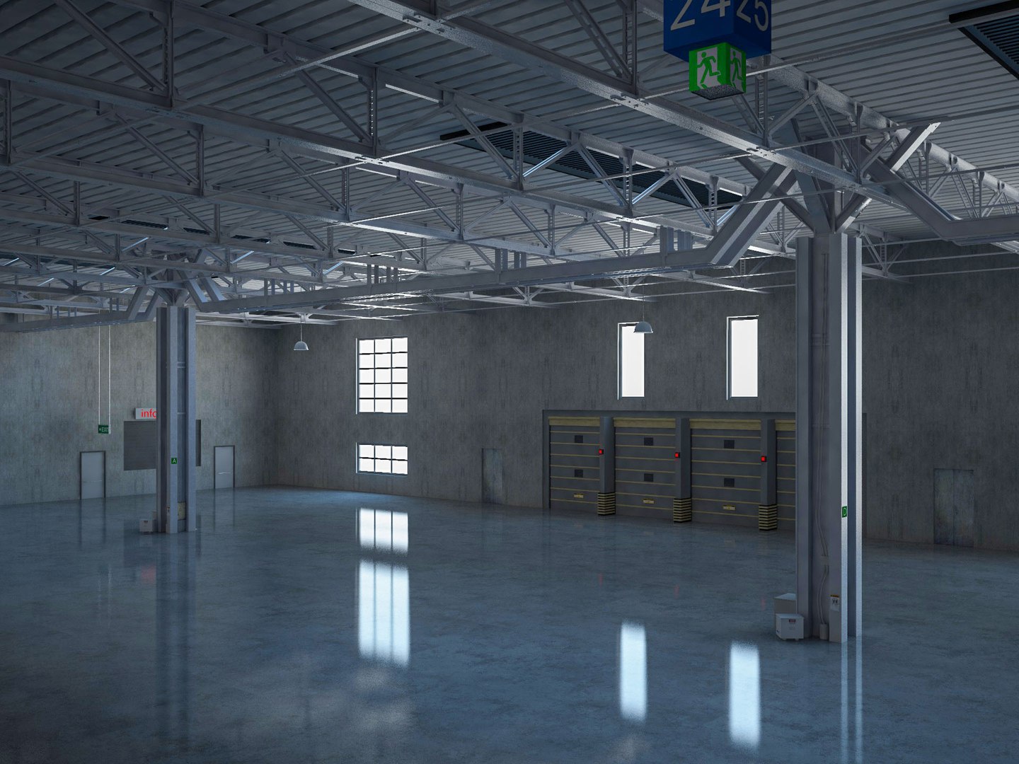 Exhibition Hall 5 Model - TurboSquid 2065147