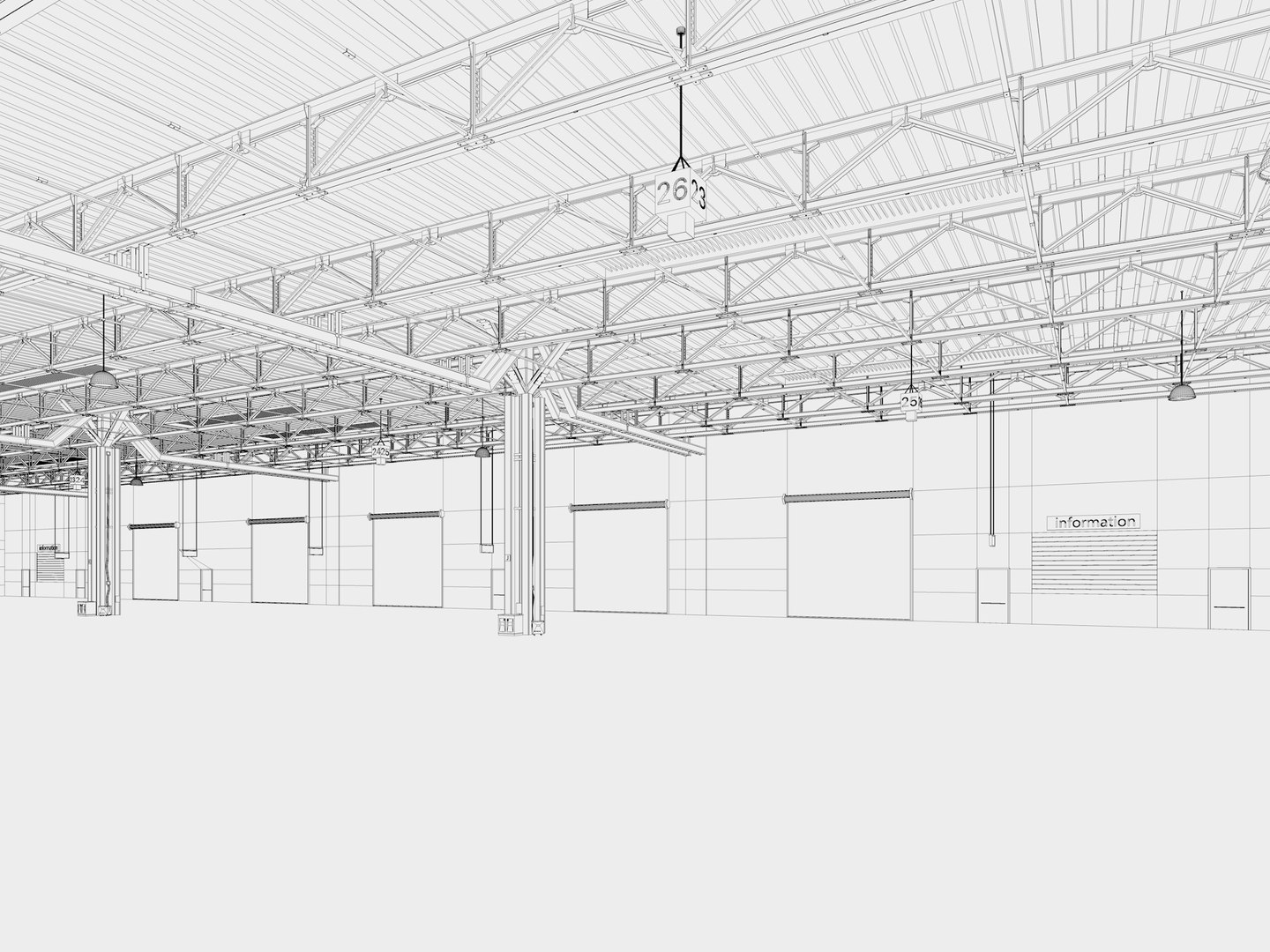 Exhibition Hall 5 Model - TurboSquid 2065147