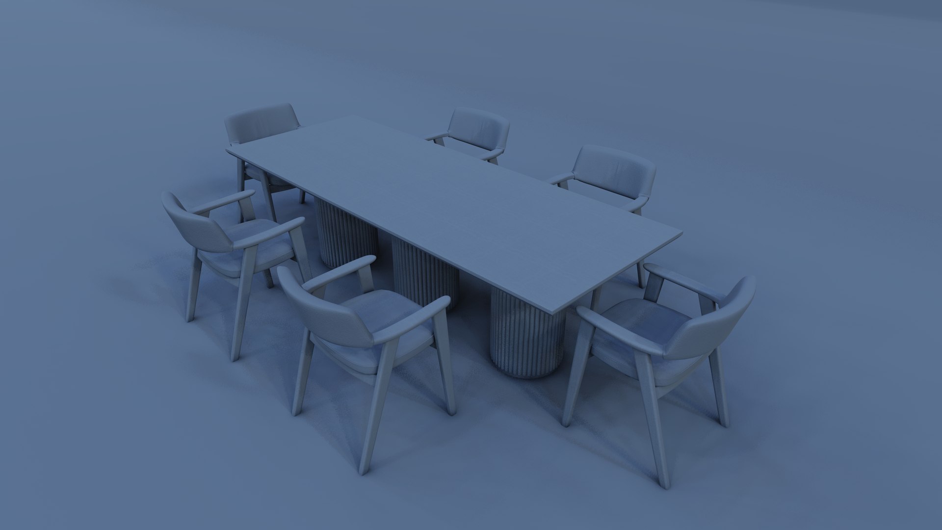 3D Elegant Modern Dining Bistro Set Model - TurboSquid 2464179