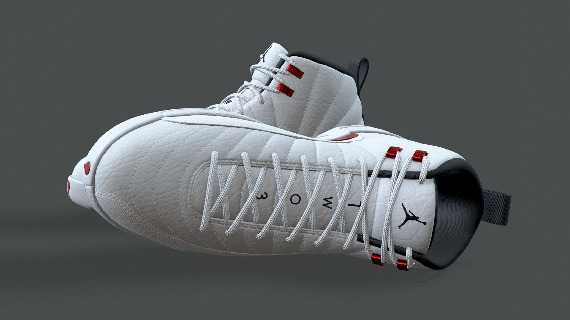 Air Jordan 12-retro Sneaker-PBR Model-2 3D Model - TurboSquid 2060220