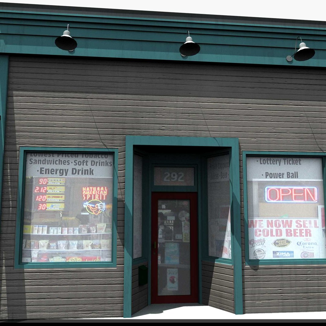 Mini Market Store 3d Model