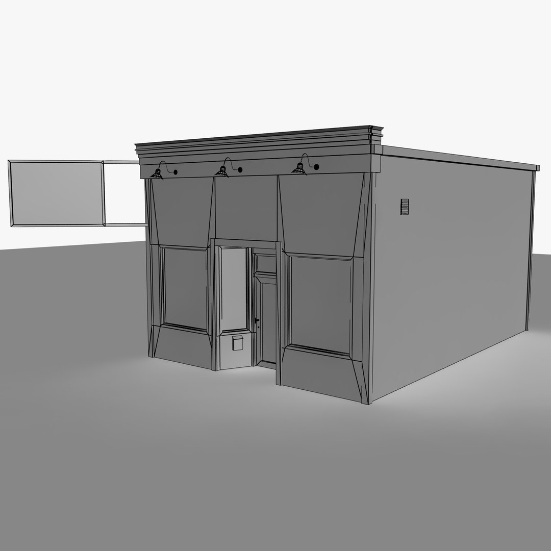 Mini Market Store 3d Model