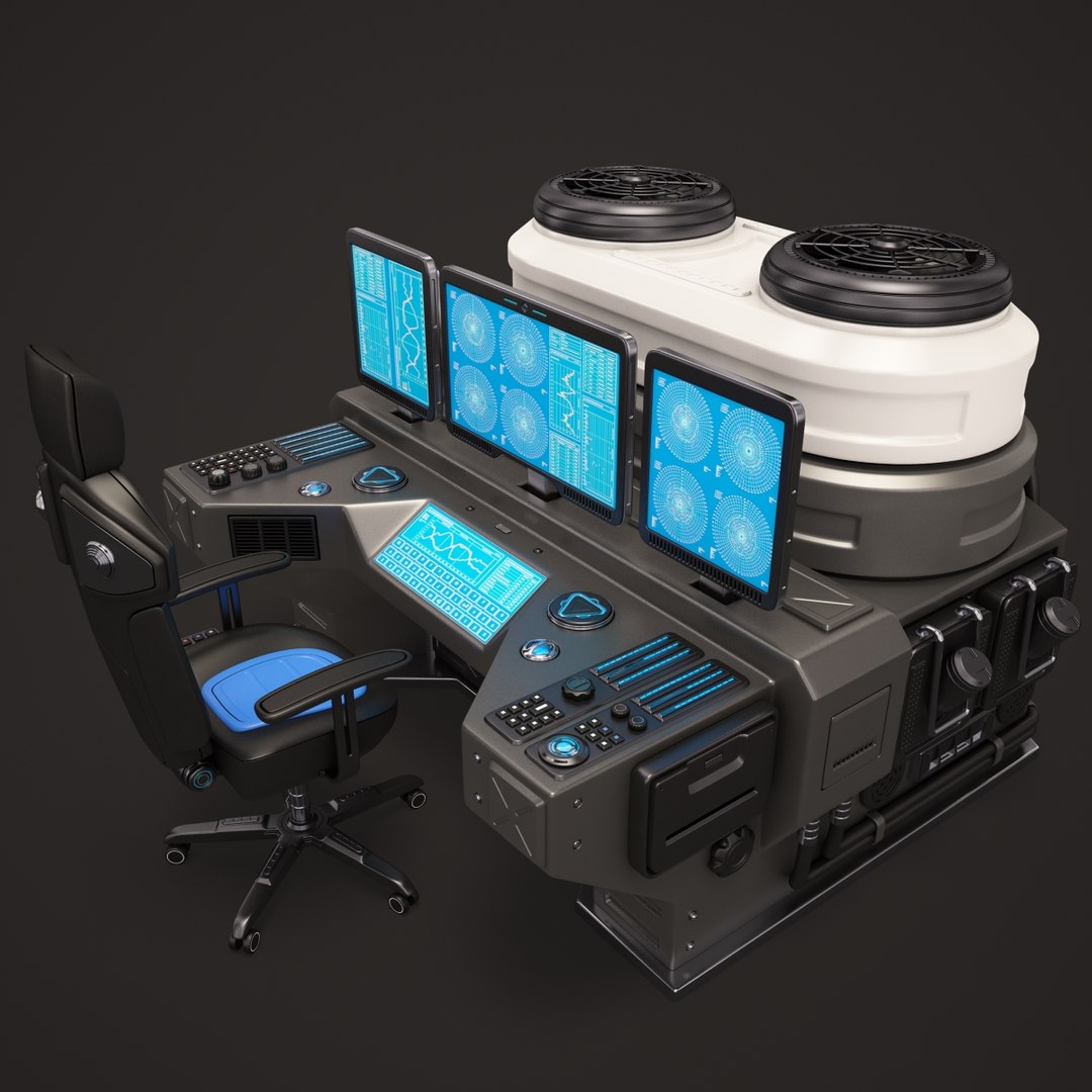 3D Sci Fi Lab Omputer Model - TurboSquid 1232198