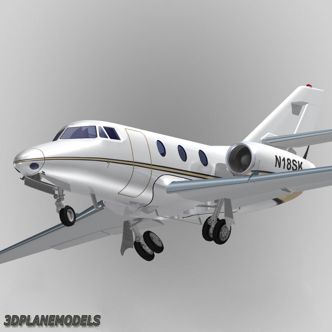 3d Model Dassault Falcon 10 Private