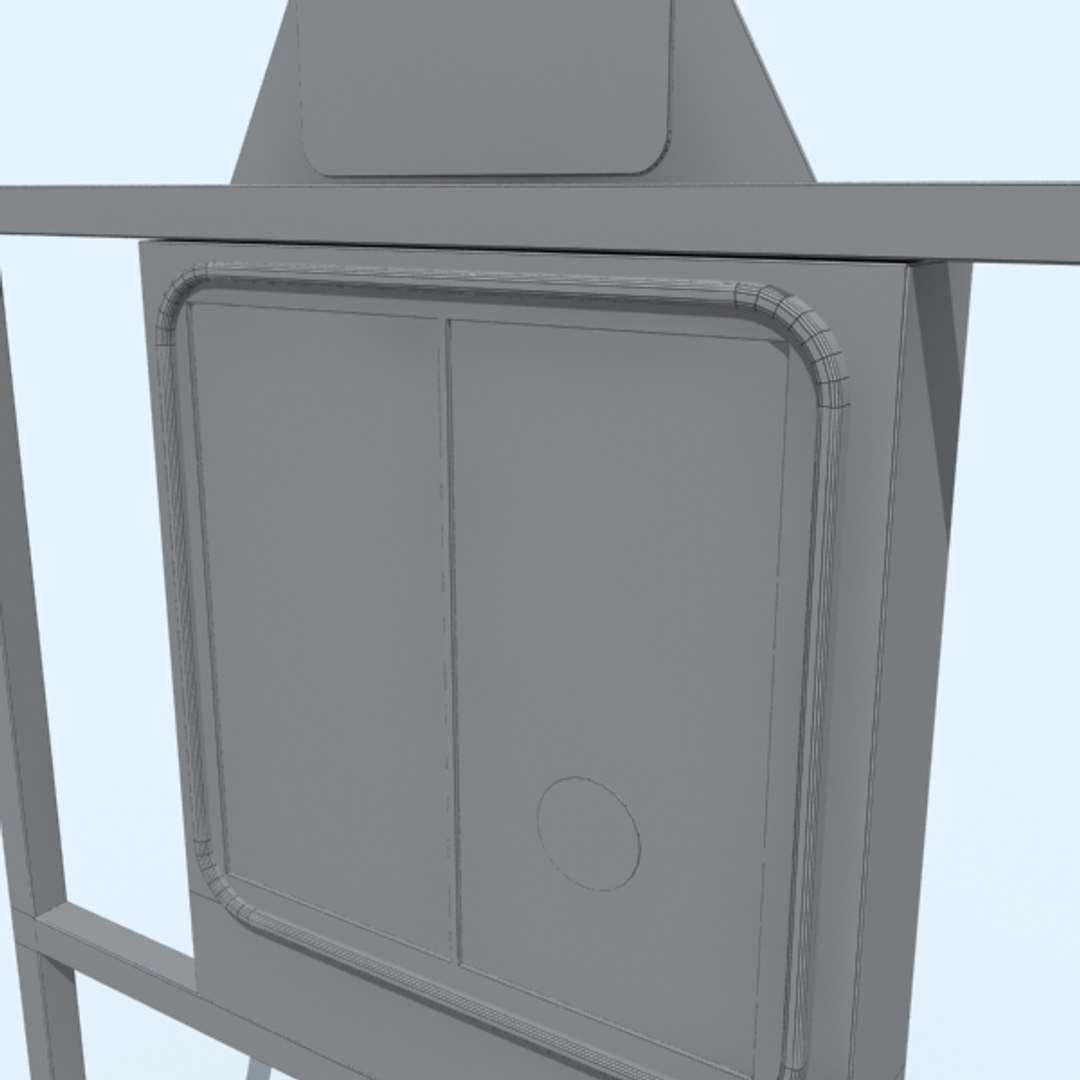 3d 3ds Police Radar Trailer