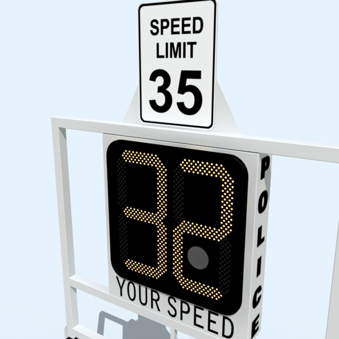 3d 3ds Police Radar Trailer