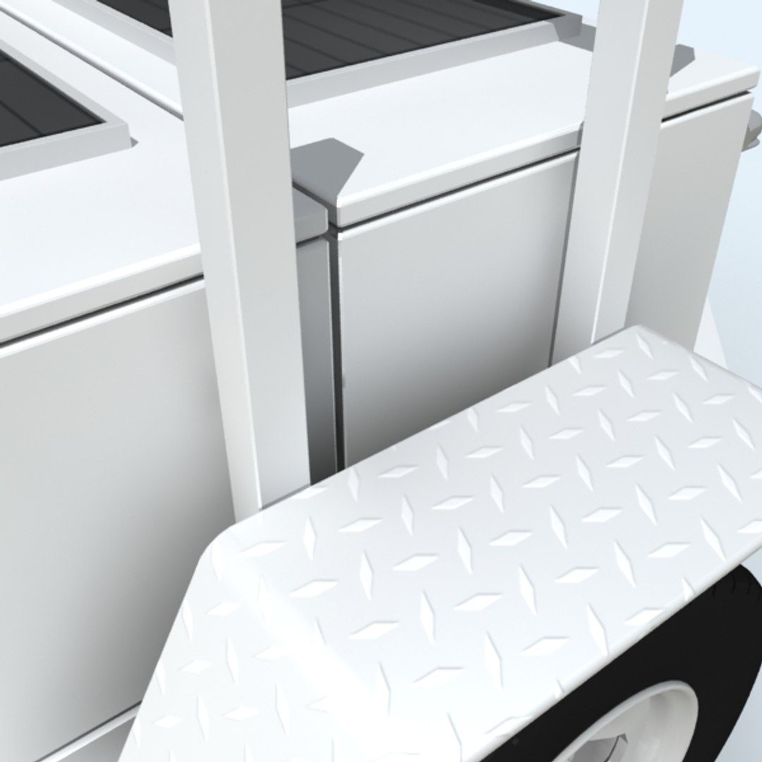 3d 3ds Police Radar Trailer